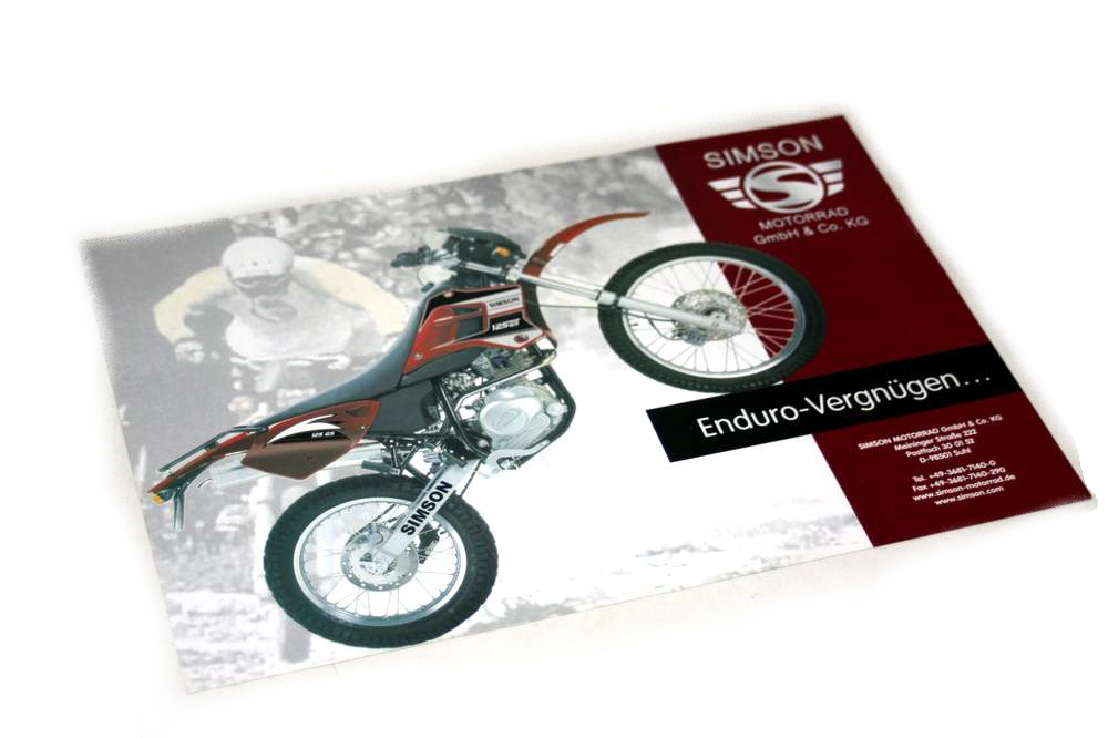 Simson-Prospekt SIMSON 125 GS HRD · Zweirad Schubert