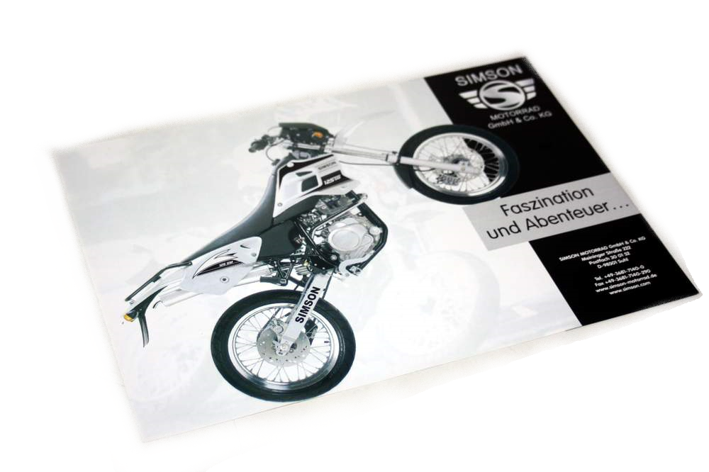 Simson-Prospekt SIMSON 125 SM HRD · Zweirad Schubert